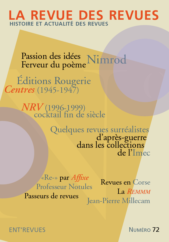 Compte rendu de Roger-Yves Roche, in « La Revue des revues », n° 72 ...